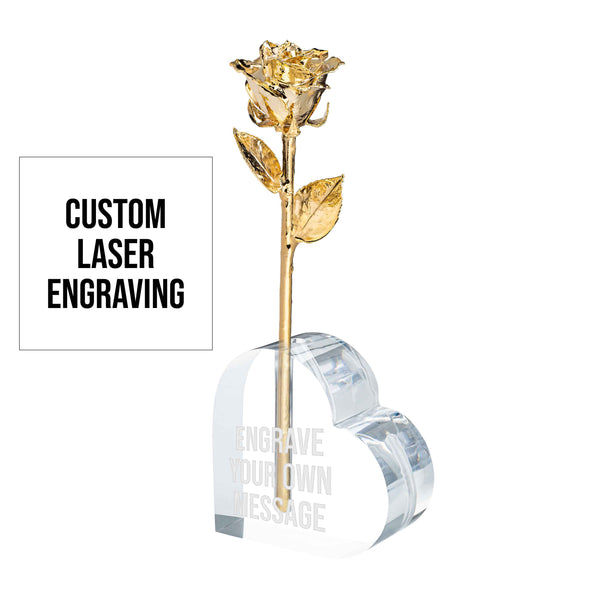 Laser Engraved - The Forever Rose