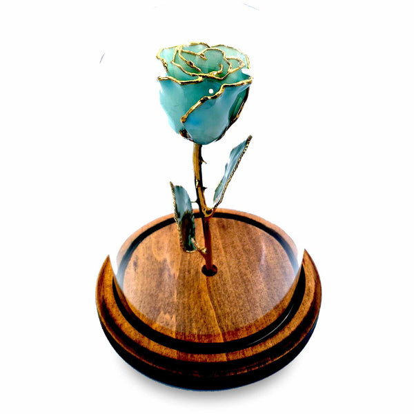 Custom Enchanted Rose w/ 24K Gold Trim Roses - The Forever Rose